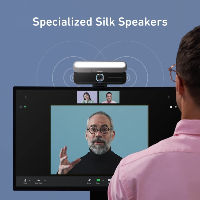 Buy Anker Work B600 Video Bar with 4-in-1 Design (2K Cam with Speaker ...