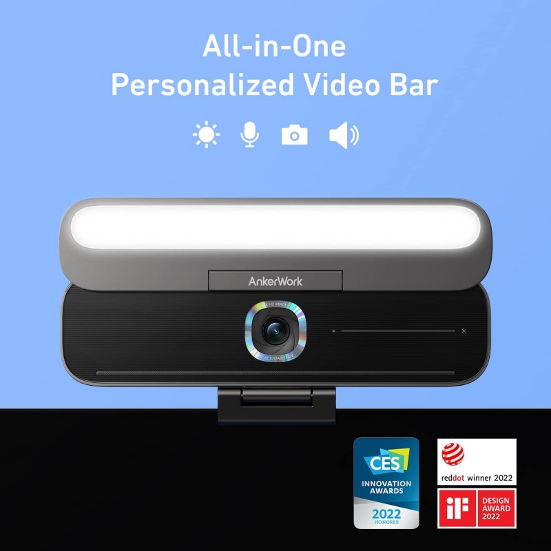 Buy Anker Work B600 Video Bar with 4-in-1 Design (2K Cam with Speaker ...